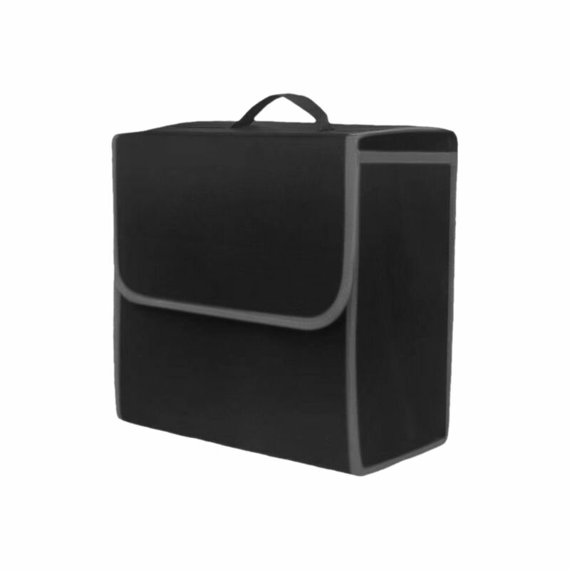 Фетровая автомобильная фетровая сумка для хранения-черный-маленький
