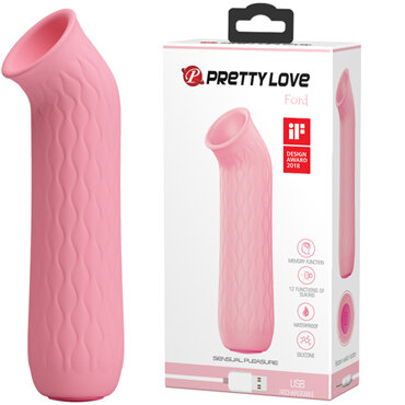 Baile Pretty Love Ford, светло-розовый Вакуумный стимулятор для сосков и клитора