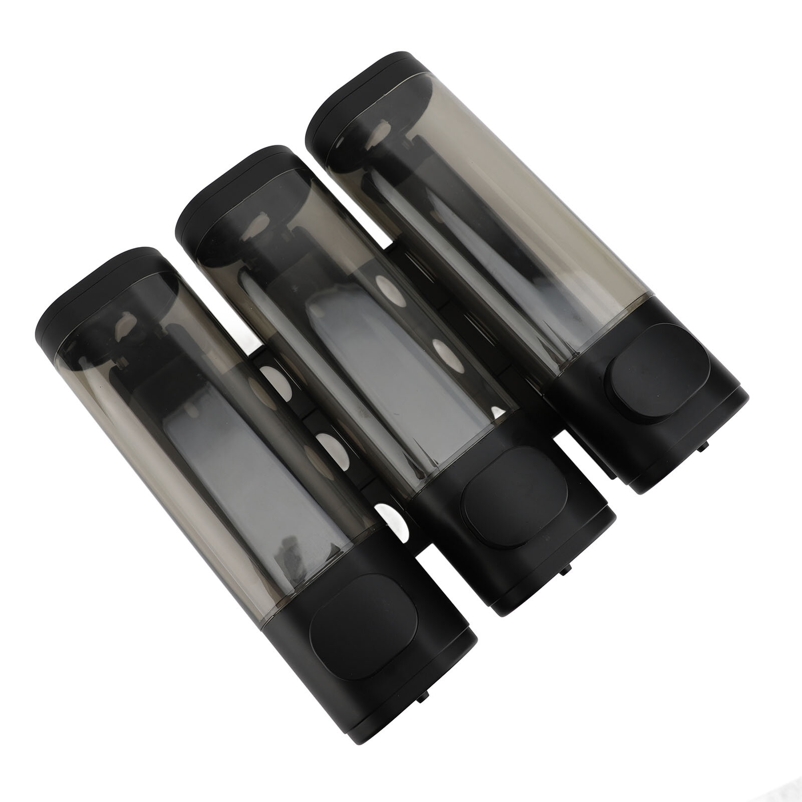 3 в 1 300 мл Пресс-диспенсер для жидкого мыла настенный держатель для ванной комнаты, душа, шампуня, кондиционера для волос контейнер черный