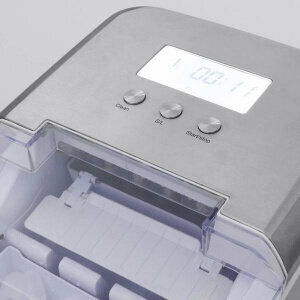 Ледогенератор Caso "IceChef Pro", серебристый, 12кг/сут, дисплей
