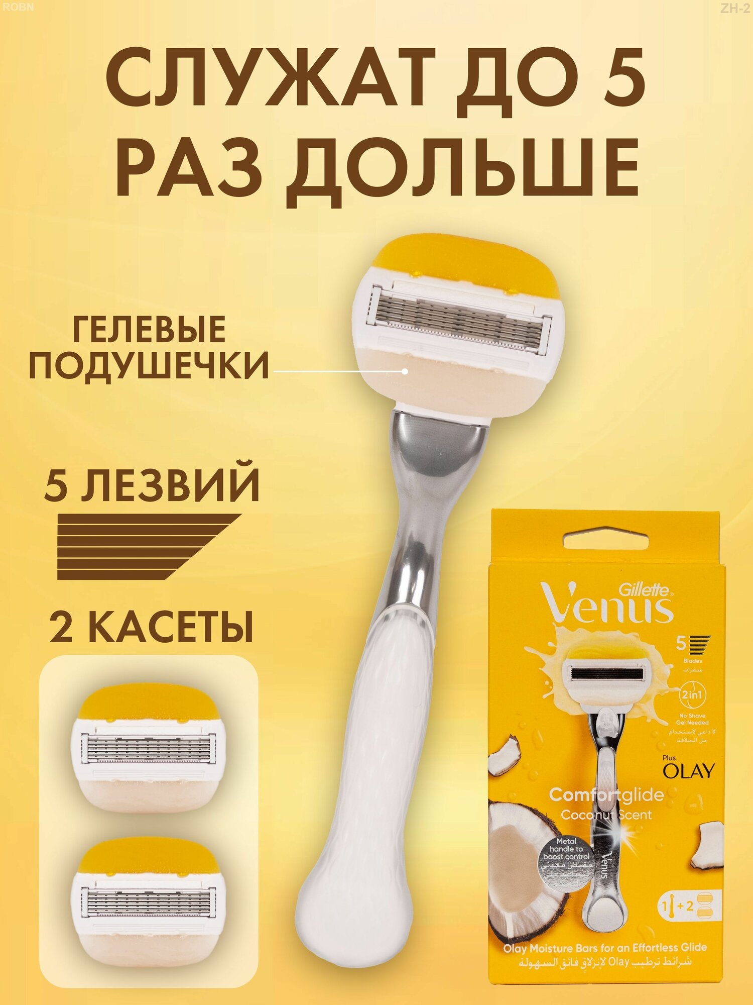 Бритва женская со сменными кассетами Venus ComfortGlide