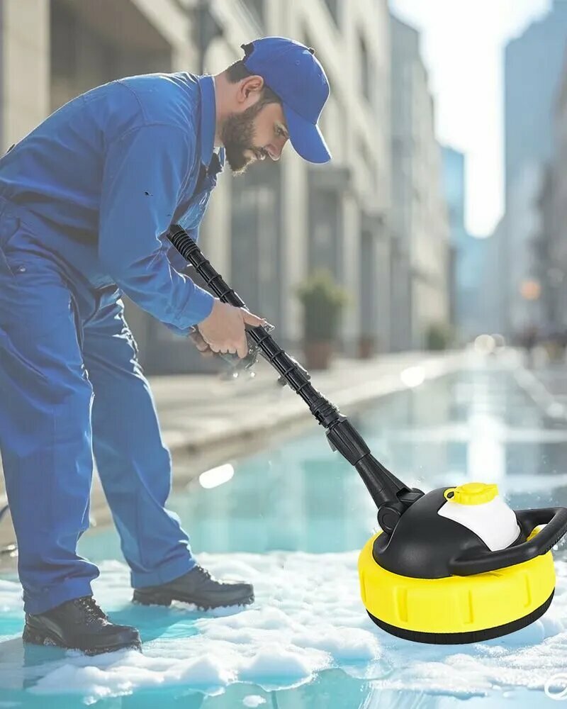 Щетка для мойки высокого давления, плитки, брусчатки, домашнего пола, совместима с многими мойками.