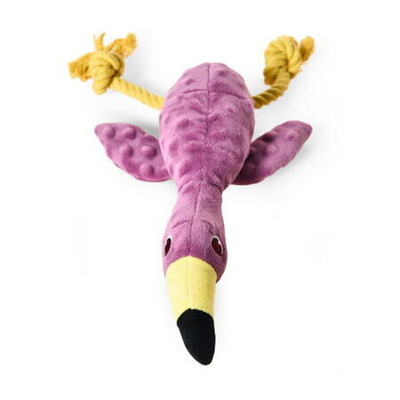 HOMEPET Premium 40 см х 20 см игрушка для собак фламинго с пищалкой плюш