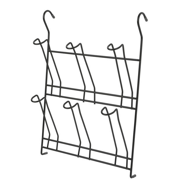 Держатель для кружек на рейлинг TODELIA 243х120х343мм, черный матовый
