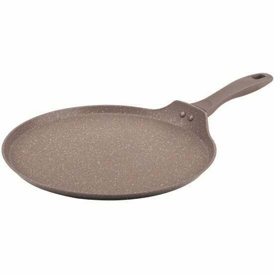 Сковорода блинная Dlk 30х1,5 см с АПП, цвет: коричневый/золотой, арт.5000-BN/GD-30.