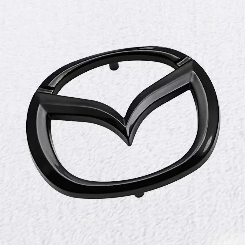 3D ABS для Mazda 57x45 мм, чехлы на руль автомобиля, эмблема, наклейка на руль, значок, наклейка, Стайлинг, автоаксессуары 57X45mm black