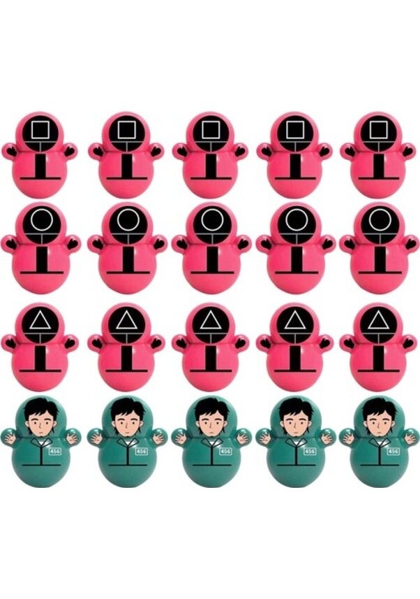 Мини-игрушка-неваляшка «Кальмар», игрушка-персонаж игры «Кальмар», игрушки для Хэллоуина, Рождества, оптимальные подарки для детей B 7630, черный, наборы для дома и кухни для детей от 3 лет