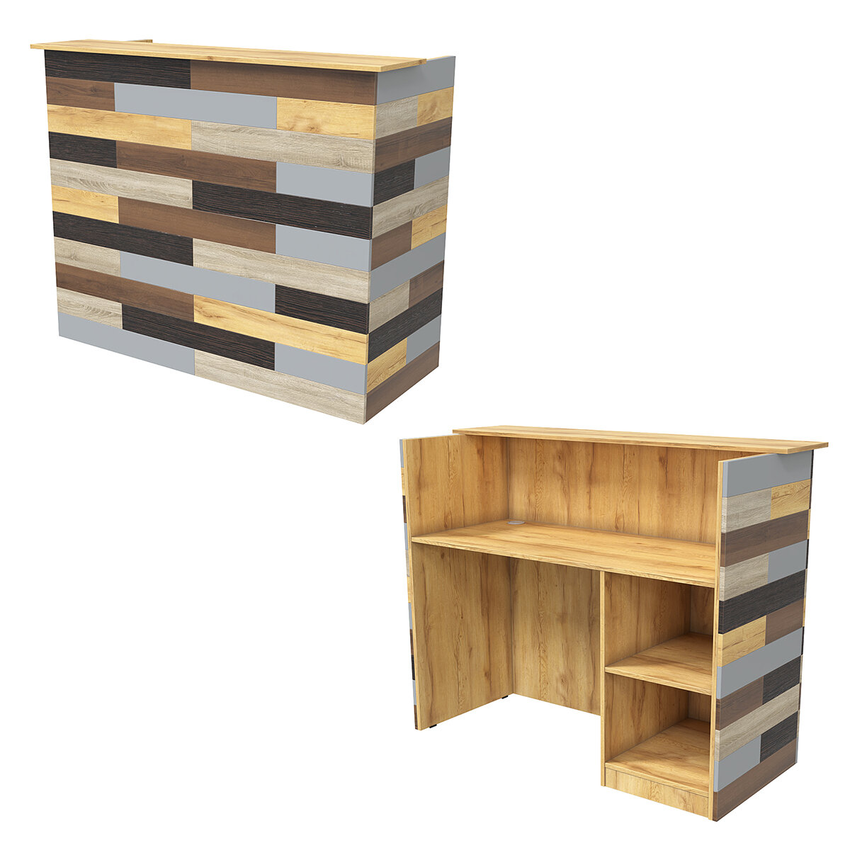 Ресепшн "Мозаика" №41, Дуб Золотистый. Производитель товара - компания Westcom.