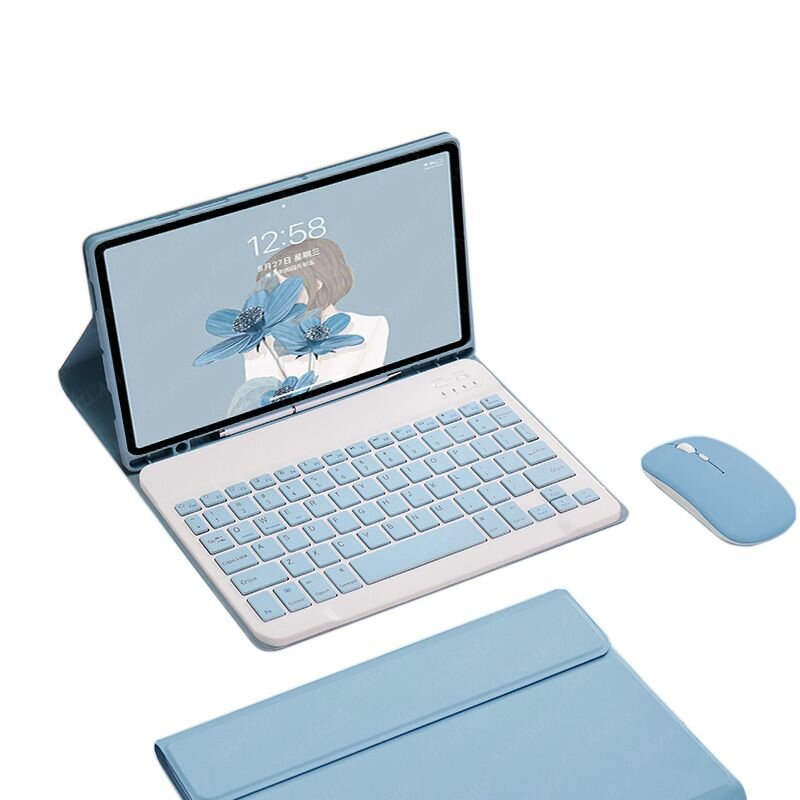 Чехол с клавиатурой для Samsung Galaxy Tab A8 10.5 дюйма 2021 (модель: SM-X200/SM-X205) С Мыши