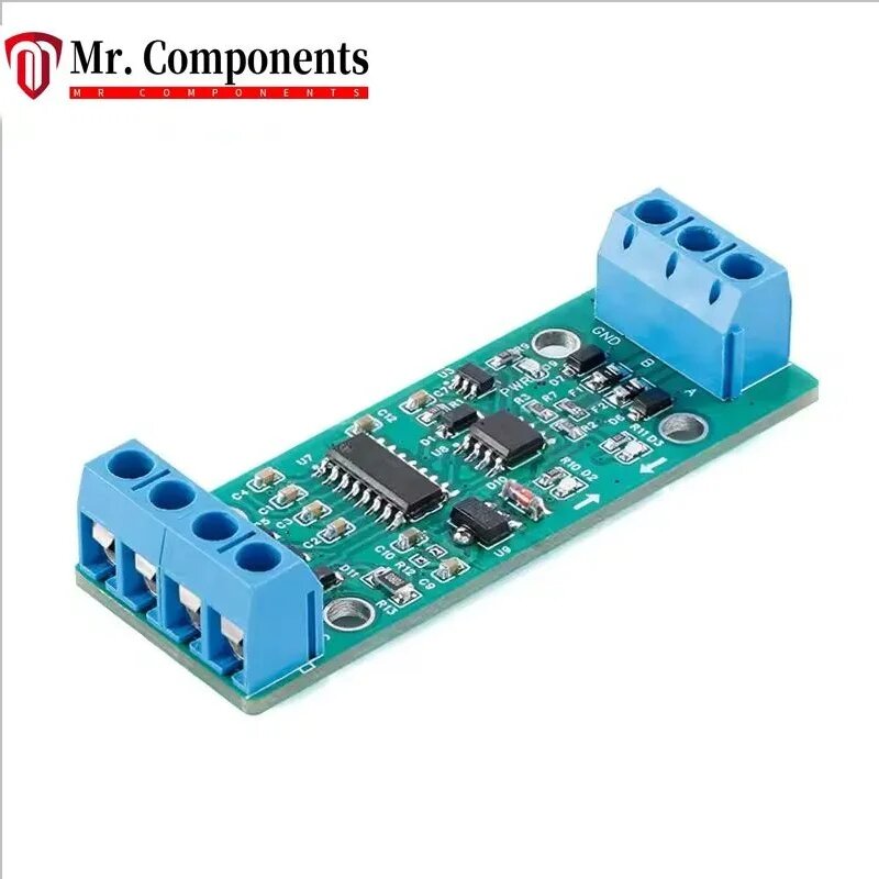 1 шт. двунаправленный преобразователь RS232 в RS485 RS-232 поворот RS-485 уровень протокола связи модуль преобразования последовательного порта новый