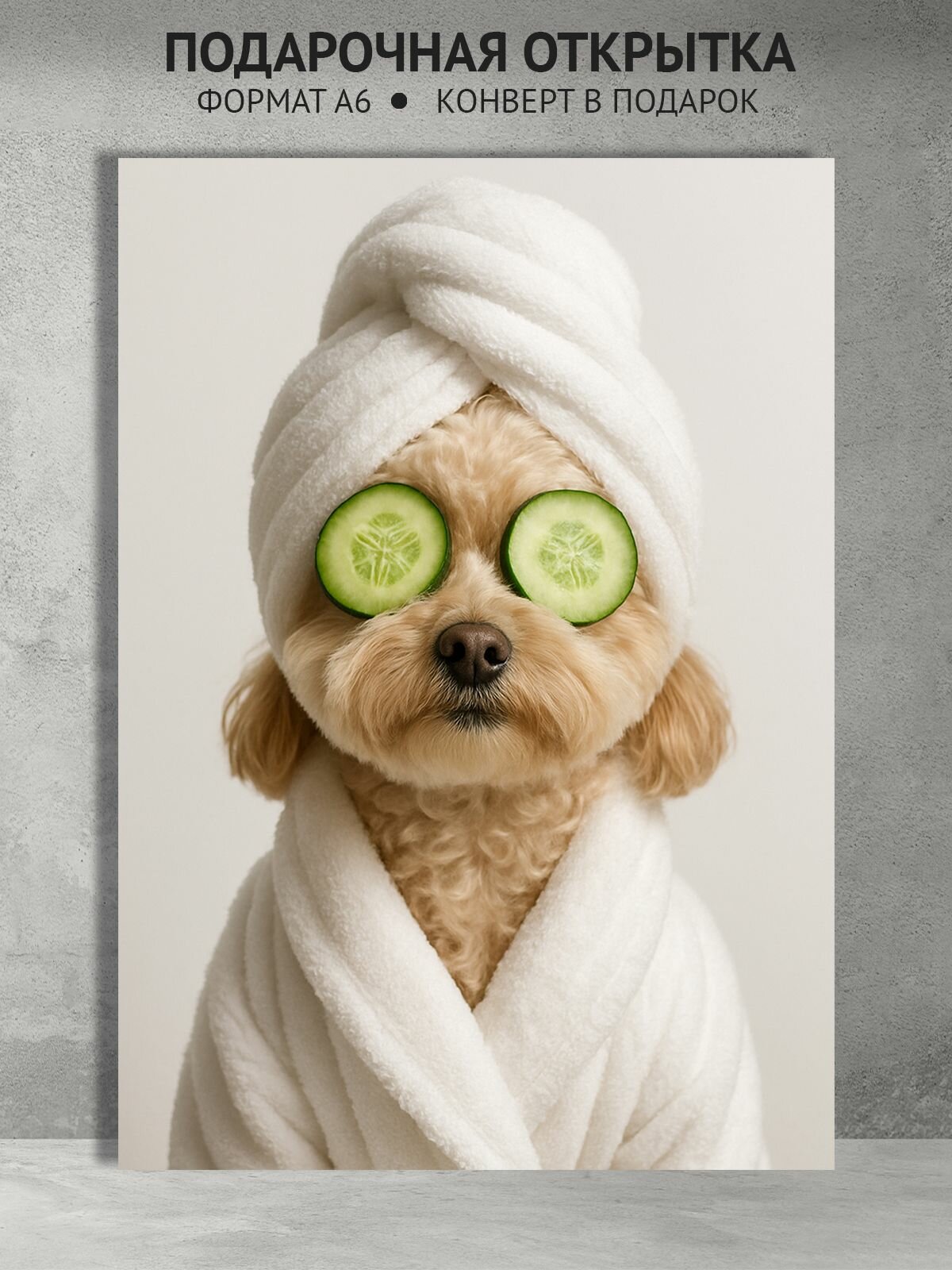 Подарочная открытка с иллюстрацией, открытка с уникальным принтом, день рождения, юбилей, без повода, пригласительный на СПА