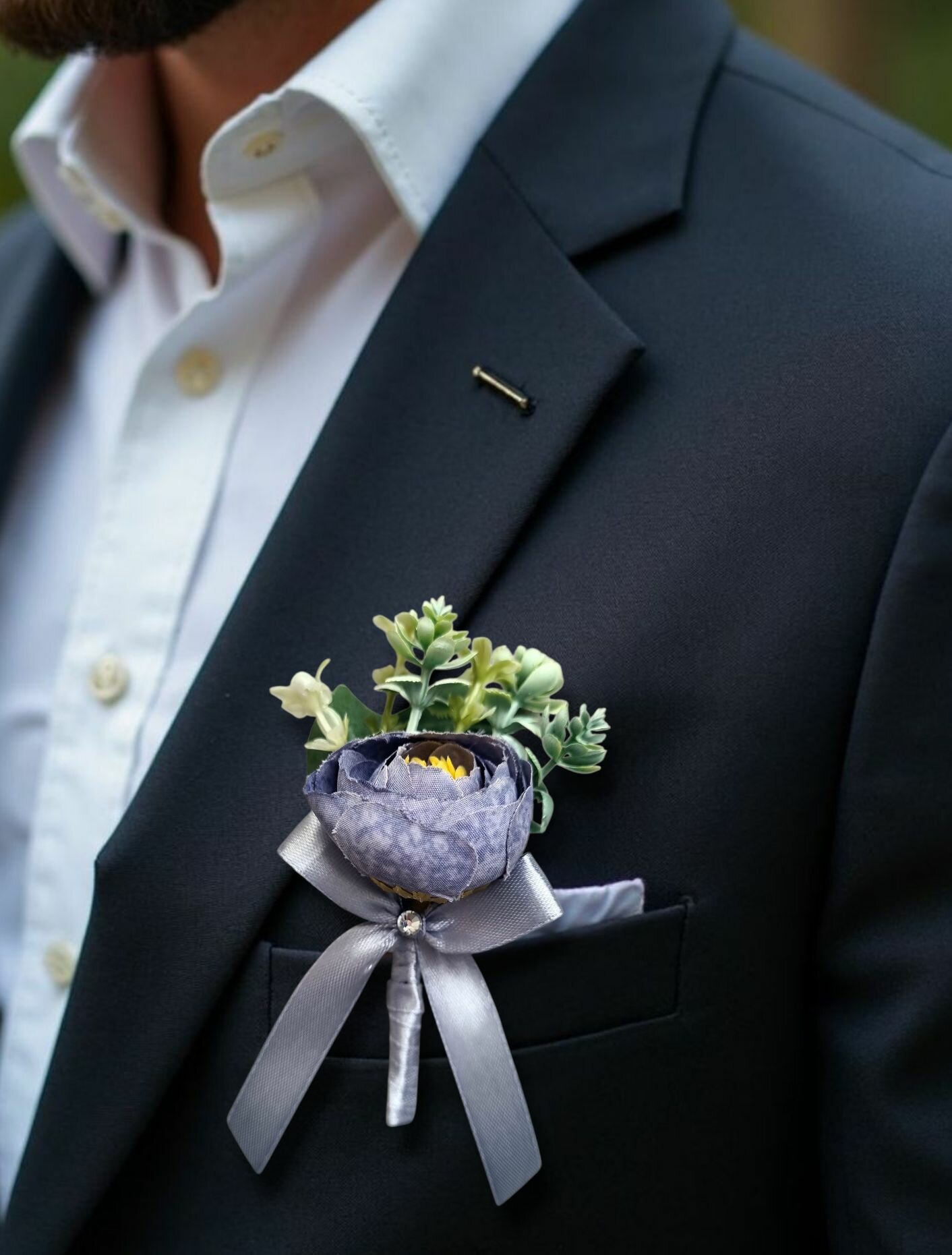 Бутоньерка для жениха или свидетеля