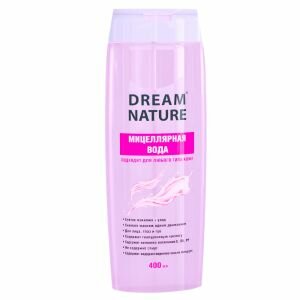 Вода мицеллярная DREAM NATURE для всех типов кожи, 400мл