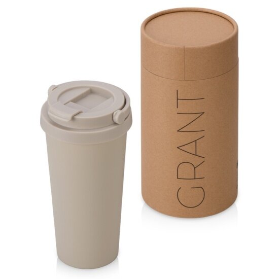 Термокружка Waterline Grant 473 мл, нерж. сталь/пластик, бежевый (880069W)