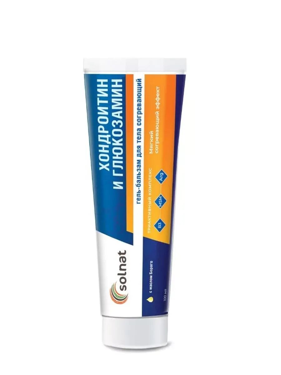 Гель-бальзам для тела согревающий хондроитин/гл 100мл-5 шт