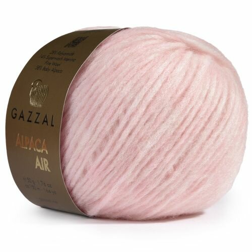 Пряжа Gazzal Alpaca Air 83 св. розовый (4 мотка по 50г/150м)