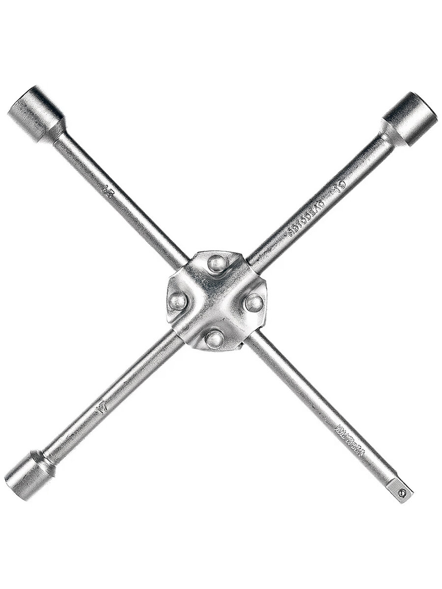 Ключ баллонный-крест 17х19х21х1/2 усиленный 400мм АвтоDело 34411