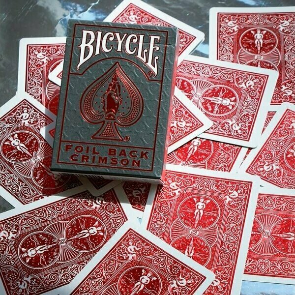 Карты "Bicycle Metalluxe Red" — фото 1