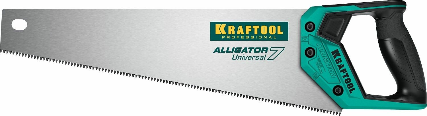 Ножовка KRAFTOOL универсальная, длина полотна 400 мм, модель Alligator Universal 7
