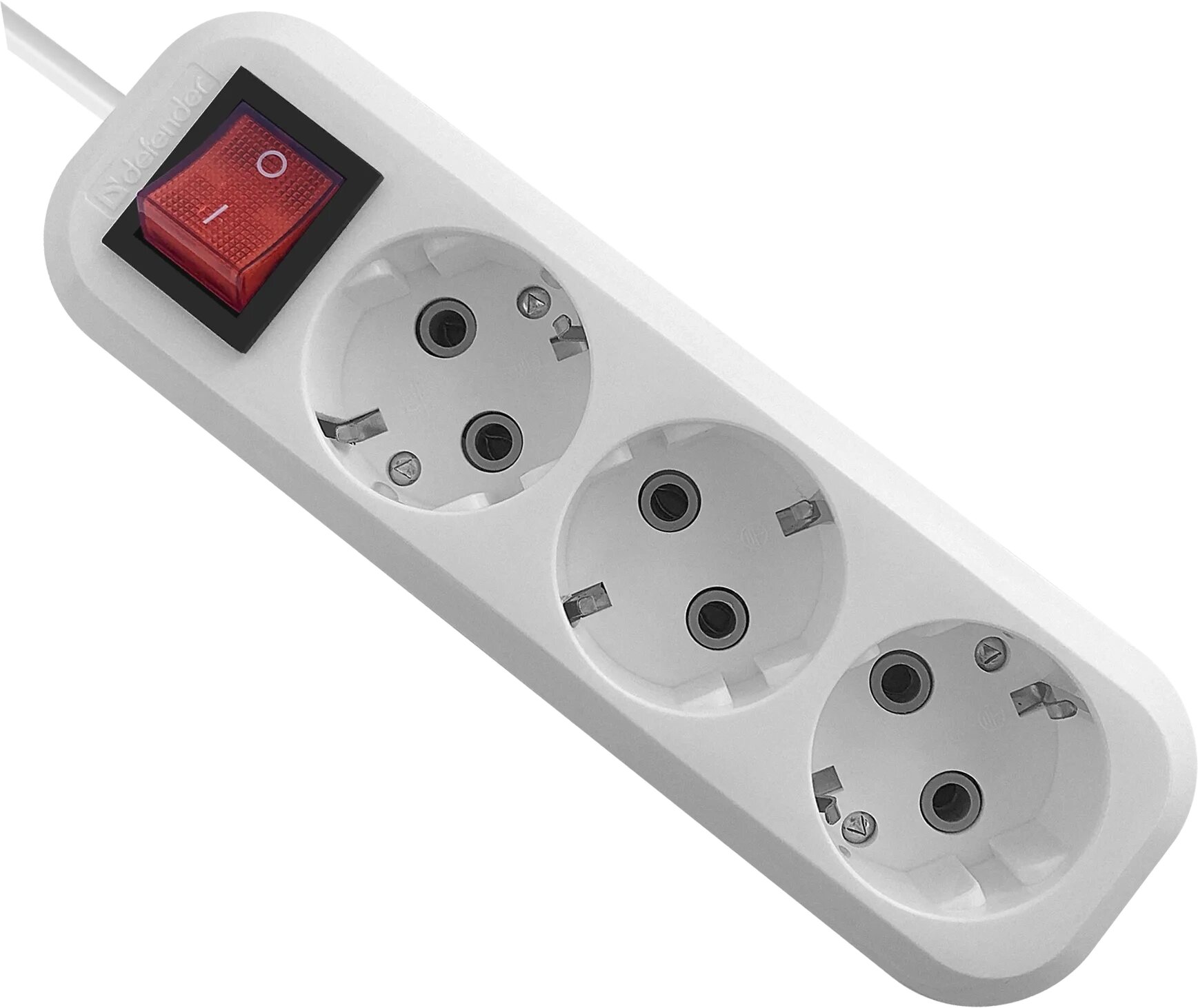 99357 / Сетевой удлинитель Defender L330, 10м, белый [99357]