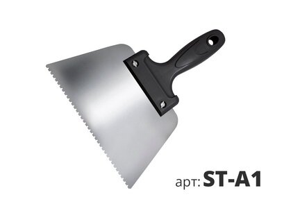 Зубчатый Шпатель для Нанесения Клея Stmdecor ST-A1 18см для Напольных Покрытий.