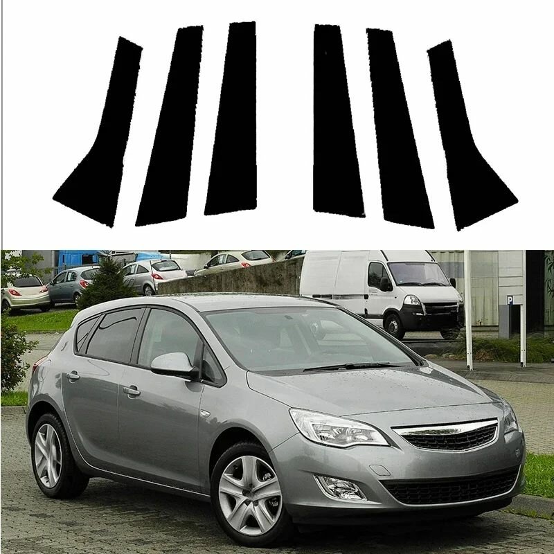Накладки на стойки дверей и окон для Vauxhall Holden Opel Astra J (P10) 5-дверный хэтчбек 2010-2015