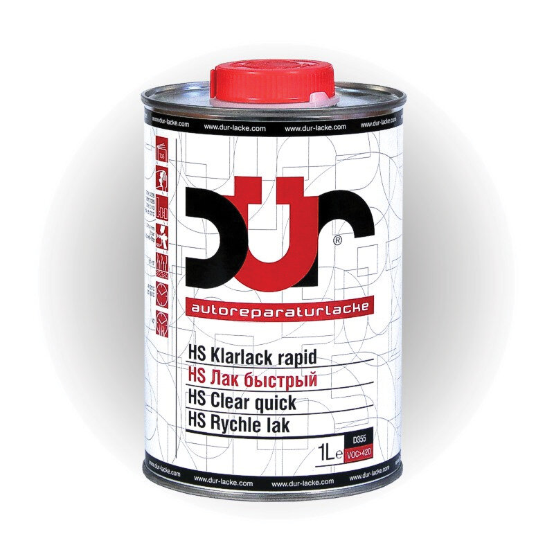 Лак HS 2+1 D355 быстрый с отвердителем DUR (1л+0,5л)