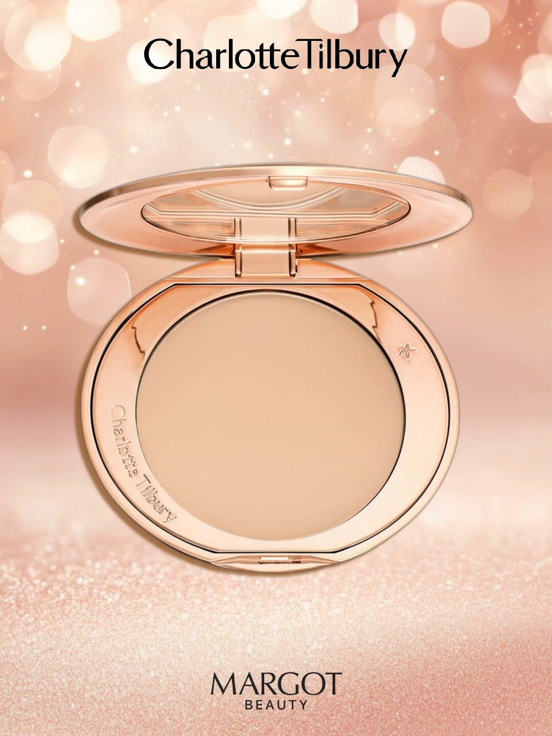 Пудра для лица Charlotte Tilbury AIRBRUSH FLAWLESS FINISH, 2 Medium, полноразмерная, 8 грамм, оригинал