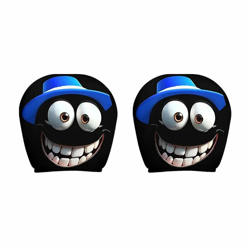 Чехлы для автомобильных подголовников из 2 предметов, страшный чехол для подголовника автокресла на Хэллоуин