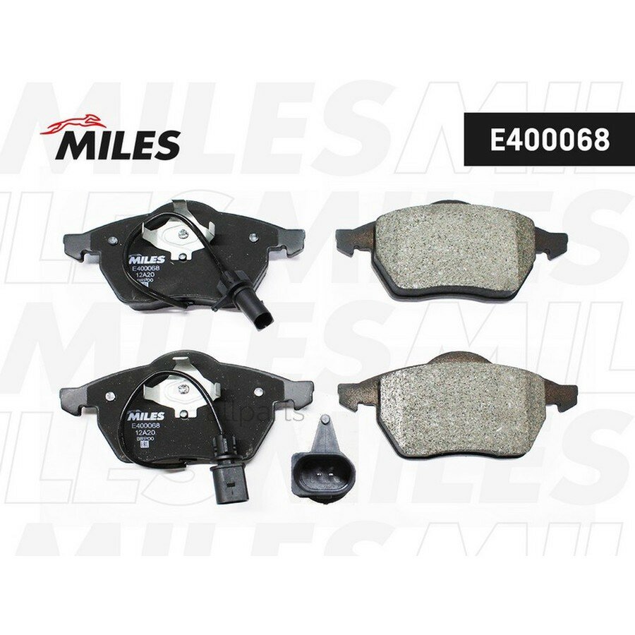 MILES E400068 Колодки тормозные AUDI A4/A6/VW PASSAT 97- пер. LowMetallic