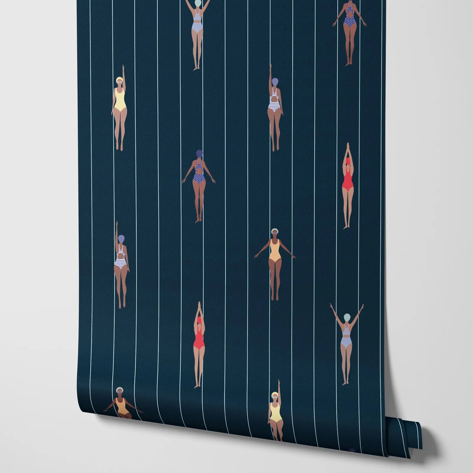 Pixel&Wall Древесноволокнистые обои темно-синие Tradition Un-paste, 50cm X30cm Sample