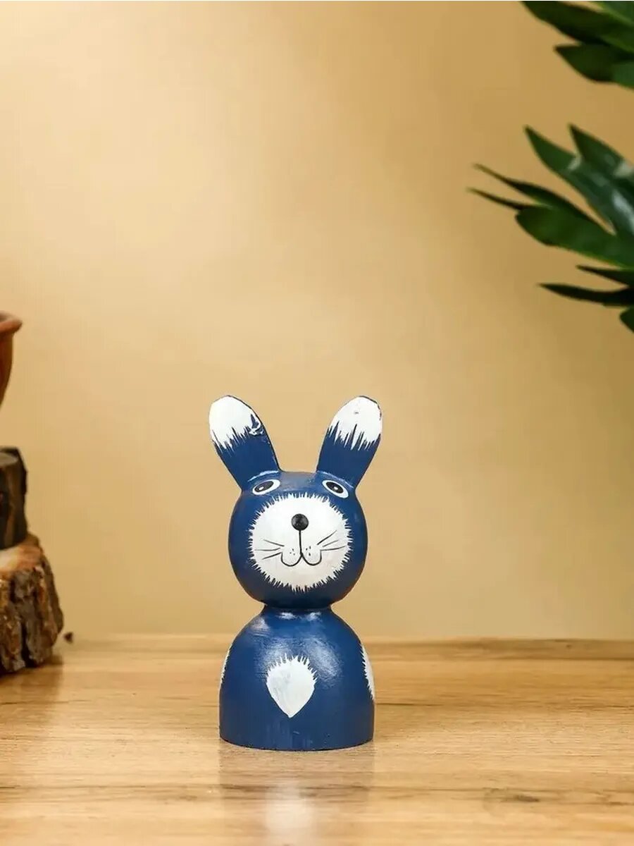 Очаровательный набор деревянных зайчиков для декора