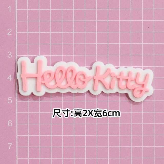 Miniso Hello Kitty Мягкий клей для обуви из ПВХ своими руками, аксессуары для обуви Sanrio Cartoon, подвески для сабо, сандалий, украшения для вечеринок, подарки,