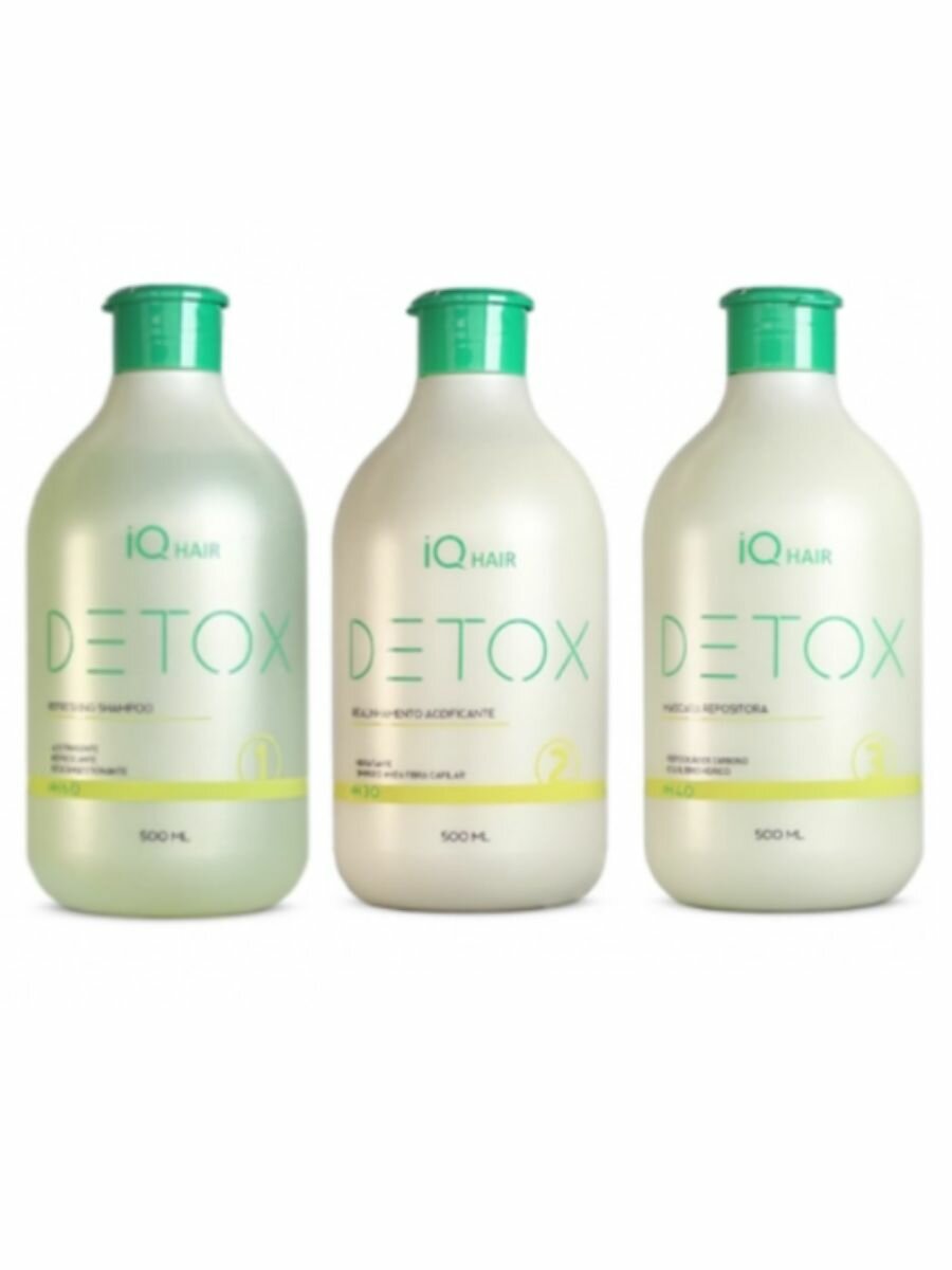Холодное восстановление для волос IQ Hair Detox 500/500/500 мл