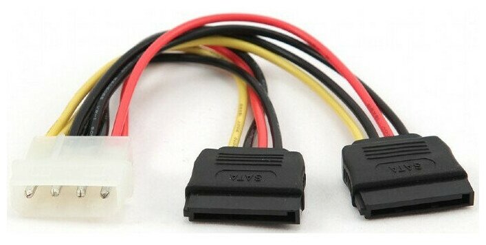 Bion Кабель питания 2xSerial ATA - Molex, 15 см. [BXP-SATA-PSY-15CM]