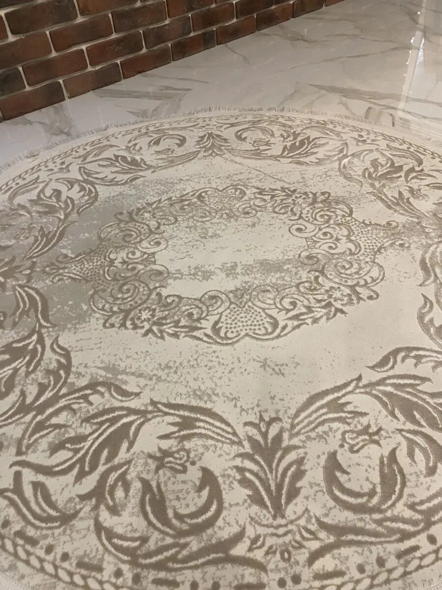 Ковер комнатный Natali's Carpets, прикроватный круглый размером 150 см х 150 см