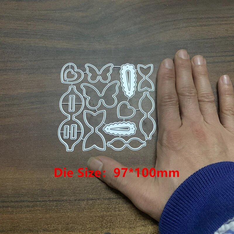 Металлические трафареты для скрапбукинга LUHONGPARTY форма сердца