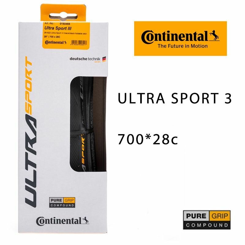 Шина для шоссейного велосипеда 700x28c Continental Ultra Sport III