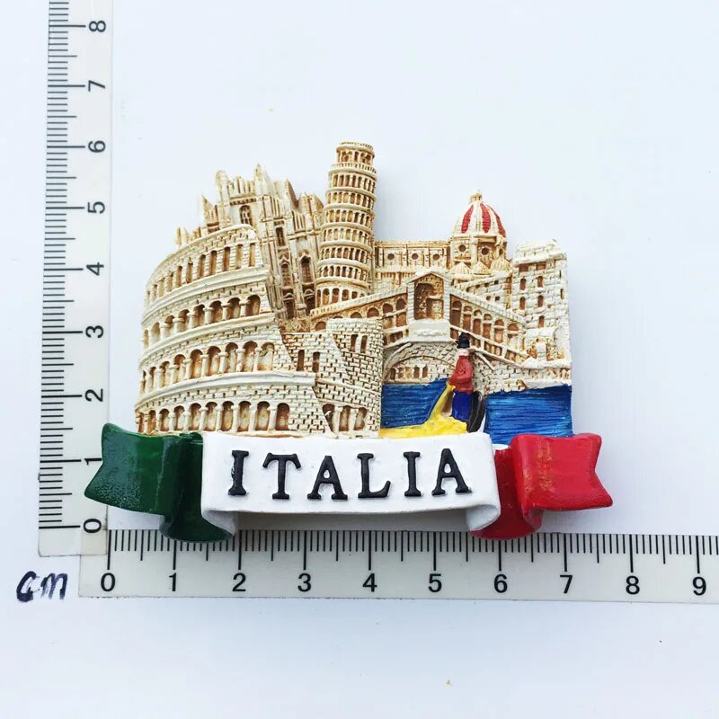 Магниты на холодильник 3D «Италия»: сувениры, декоративные изделия, подарки ручной Красный, B6-04-27