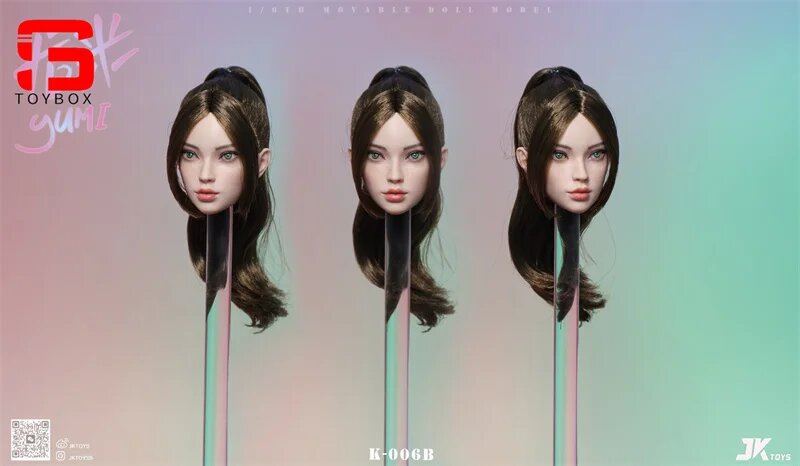 Модель головы JKTOYS K-006 1/6 Beauty Yumi для фигурки 12" K-006 B