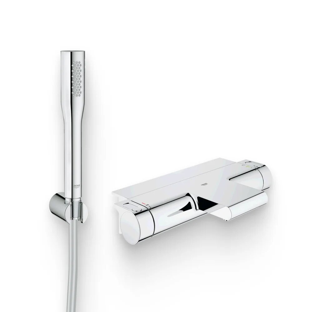 Душевой комплект Термостат Grohe Grohtherm 2000 New 34464001 для ванны с душем / Гарнитур Euphoria Cosmopolitan 27369000