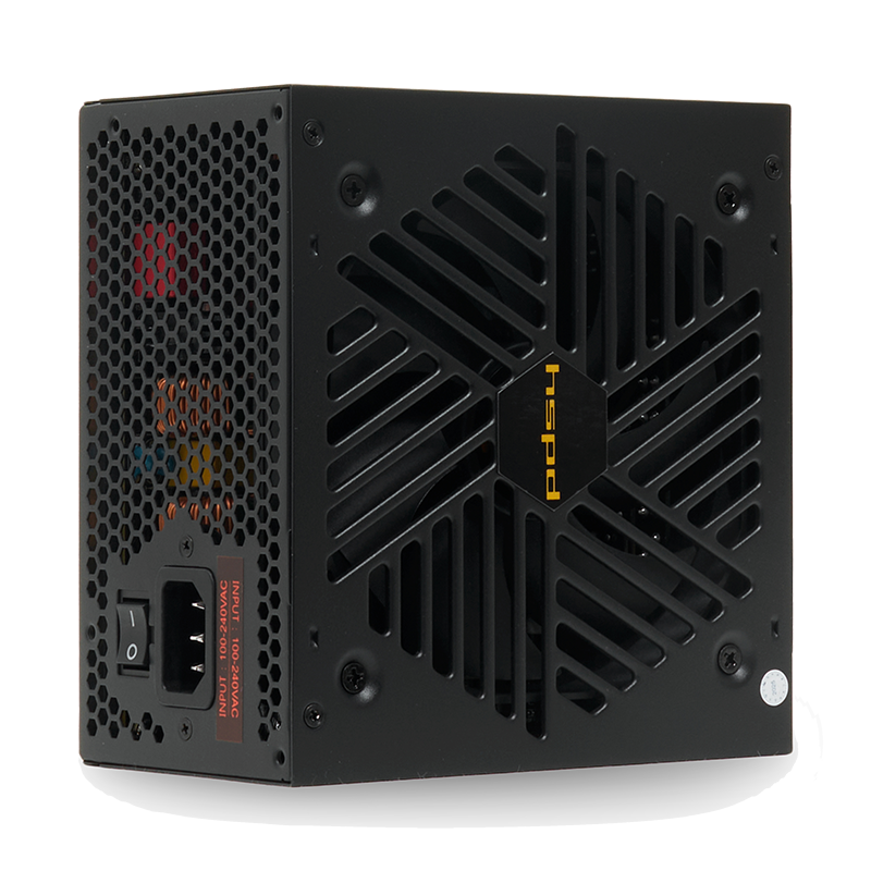 Блок питания Power Supply HSPD, 1000W 80+ Gold (ATX, 3.1, PCIe 5.1, Full modular, 1x24(20+4)pin 600mm, 2xCPU 8(4+4)pin 700mm, 2xPCIe*2 8(6+2)pin 550+150mm, 1x12V(2x6) 12+4pin 600W 550mm 2xSATA*3 500+150+150mm, 1xMOLEX4pin*3+FDD 500+150+150+150mm , Activ