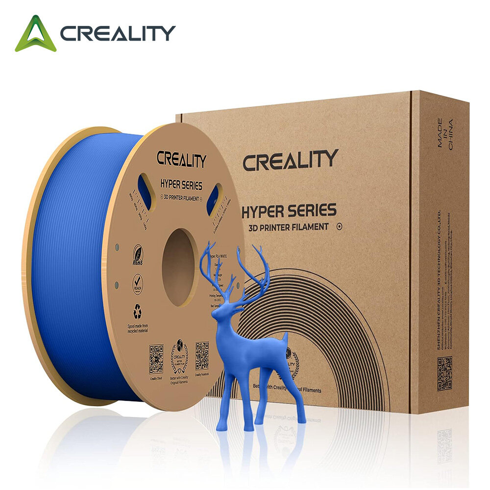 Филамент Creality Hyper Series PLA plastic пластик 3D Printing 1kg синий