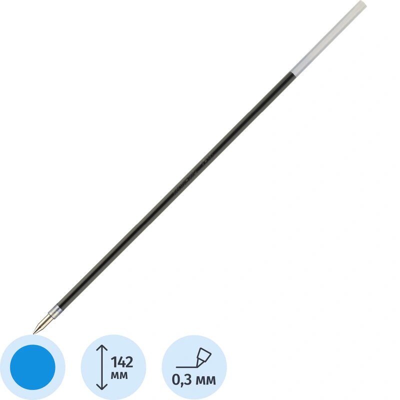 Стержень шариковый 142мм MunHwa Option, MC Gоld, масл, синий, 0,5мм, RF-02