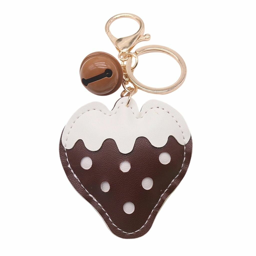 Креативный Брелок-Колокольчик с Клубничной кисточкой-Коричневый