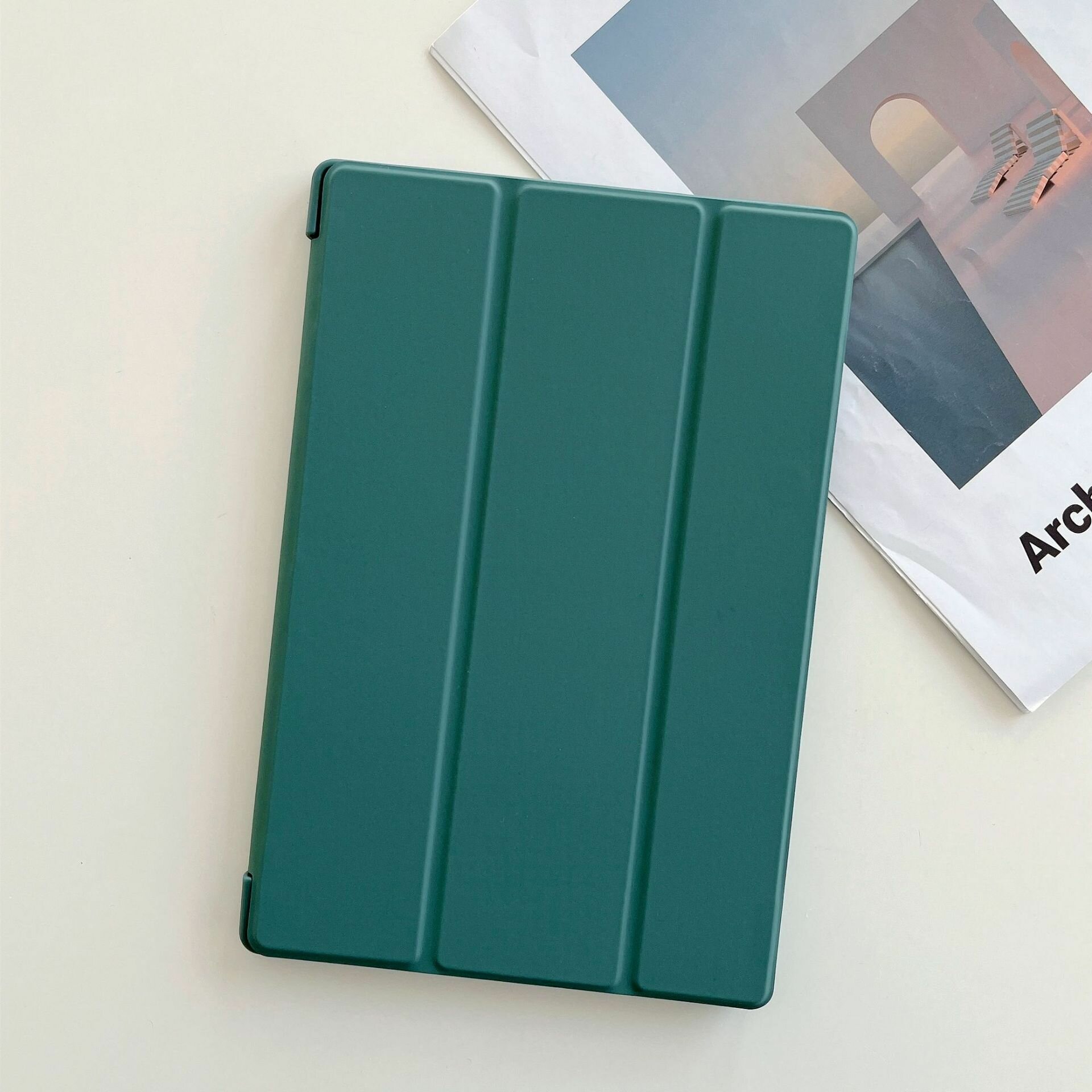 Чехол X200, для Samsung Galaxy Tab S6 Lite P610/P615, трехслойная сотовая мягкая оболочка, темно-темно-зеленый