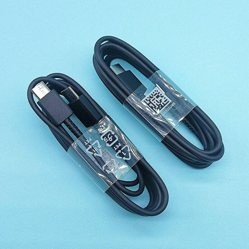 Зарядное устройство Samsung, 25Вт, для S20/S21/S22, оригинальный, двойной Type-C, 2м