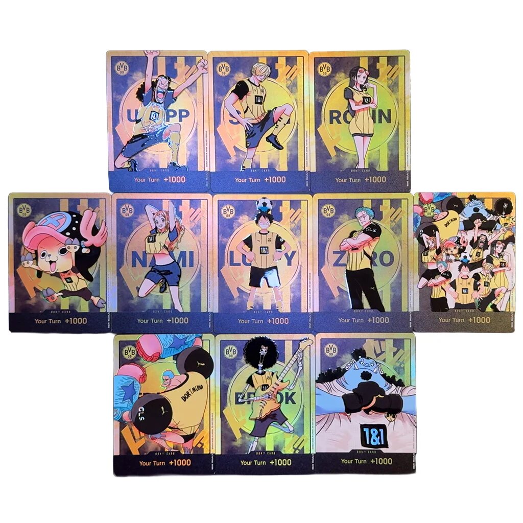 Bandai One Piece TCG OPCG English DON карта Luffy Zoro Nami Sanji Usopp Chopper Robin Franky Brook Jinbe