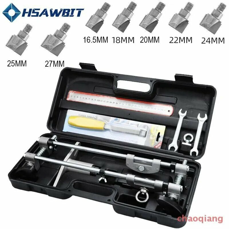 Набор для врезки дверных замков, 7 фрез (16.5-27 мм), прецизионный долбежный станок с линейным подшипником, регулируемый шаблон для установки в деревянные двери