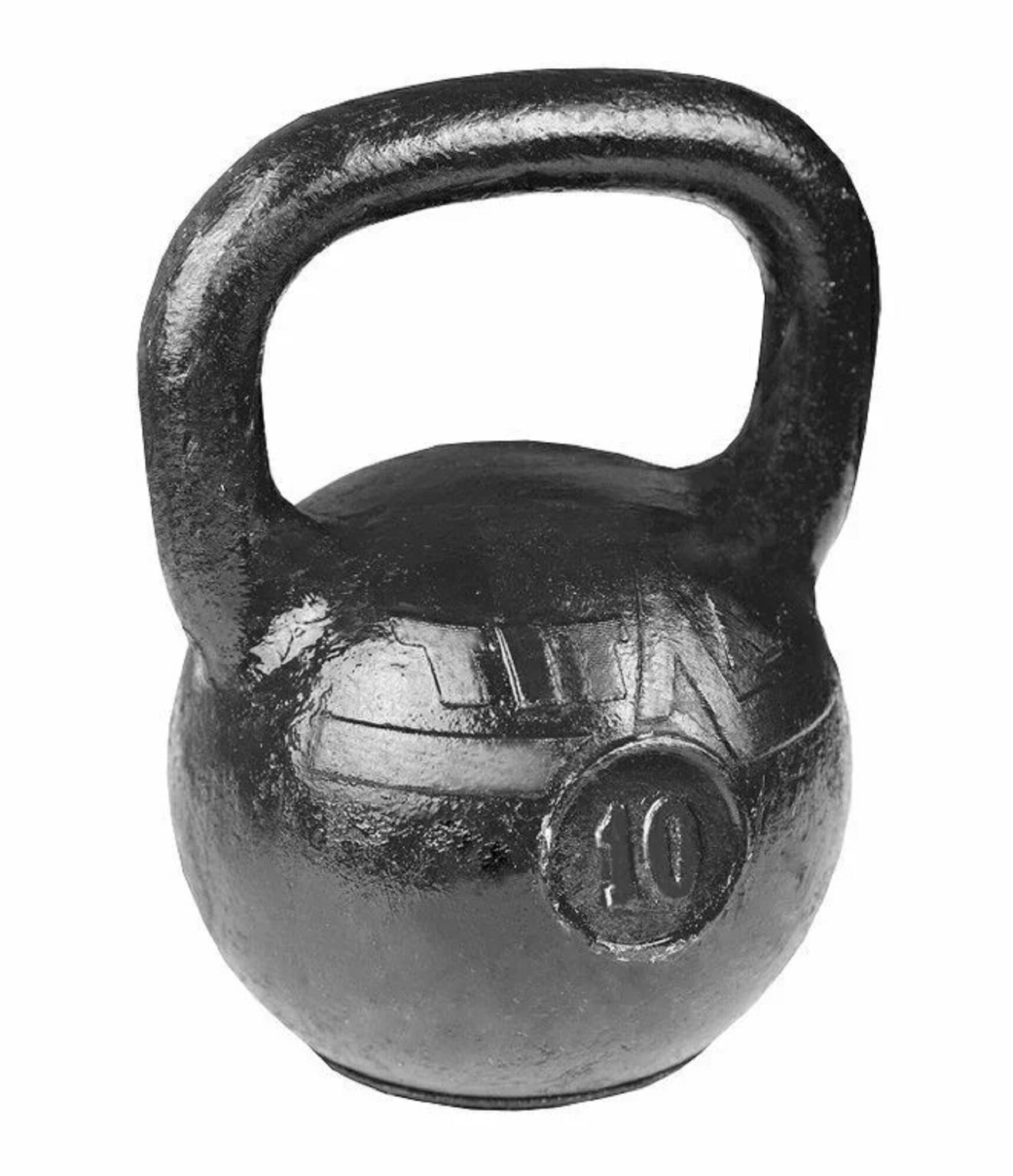 Гиря 10 кг Титан спортивная чугунная классическая, одноручная, засыпная